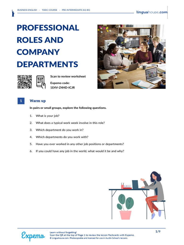 Business English for TOEIC Prep | PDF | Vocabulary | Human Resources