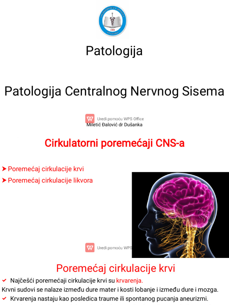 1.patologija CNS-a | PDF