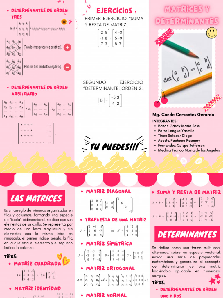 Triptico Matematica | PDF