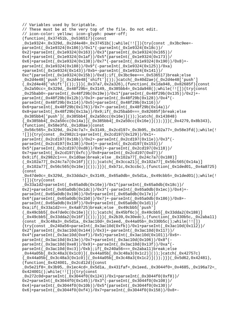 Scriptable Variables Overview | PDF