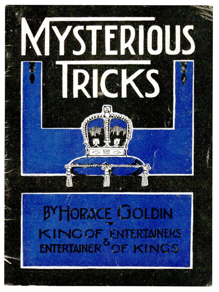 Mysterious Tricks Horace- Goldin | PDF | Magic (Illusion) | Penny