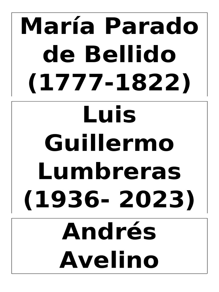 María Parado de Bellido | PDF