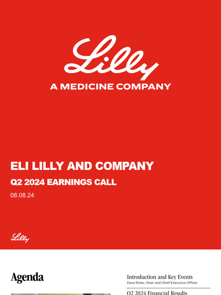 Q2 2024 Lilly Presentation | PDF | Diseases And Disorders | Medicine
