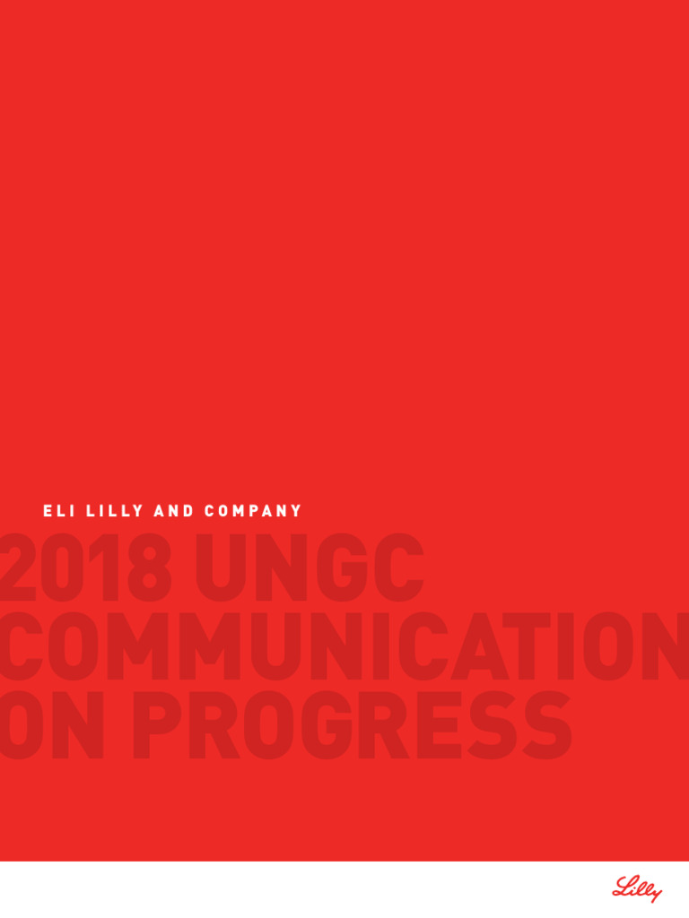 Lilly 2018 United Nations Global Compact Communication On Progress Report | PDF | Bioethics