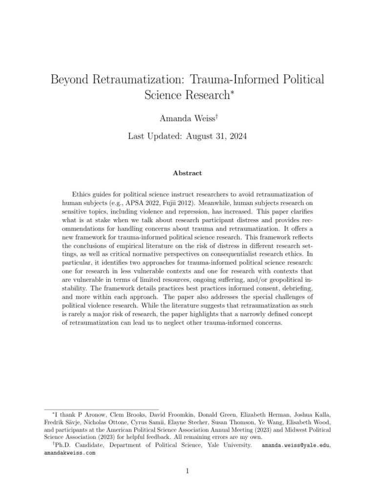 Beyond_Retraumatization_WeissAmanda (1) | PDF | Psychological Trauma ...