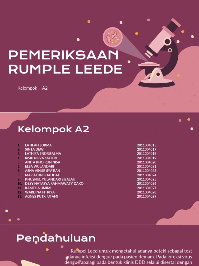 Pemeriksaan Rumpel Leede | PDF