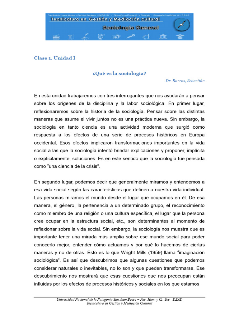 Clase_1-_U1 | PDF | Sociología | Psicología Social