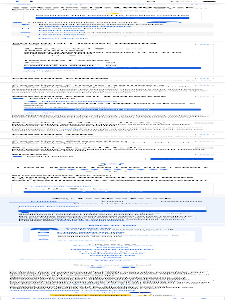 Cortesimelda1990@yahoo - Com - PeopleSmart | PDF | Cyberspace
