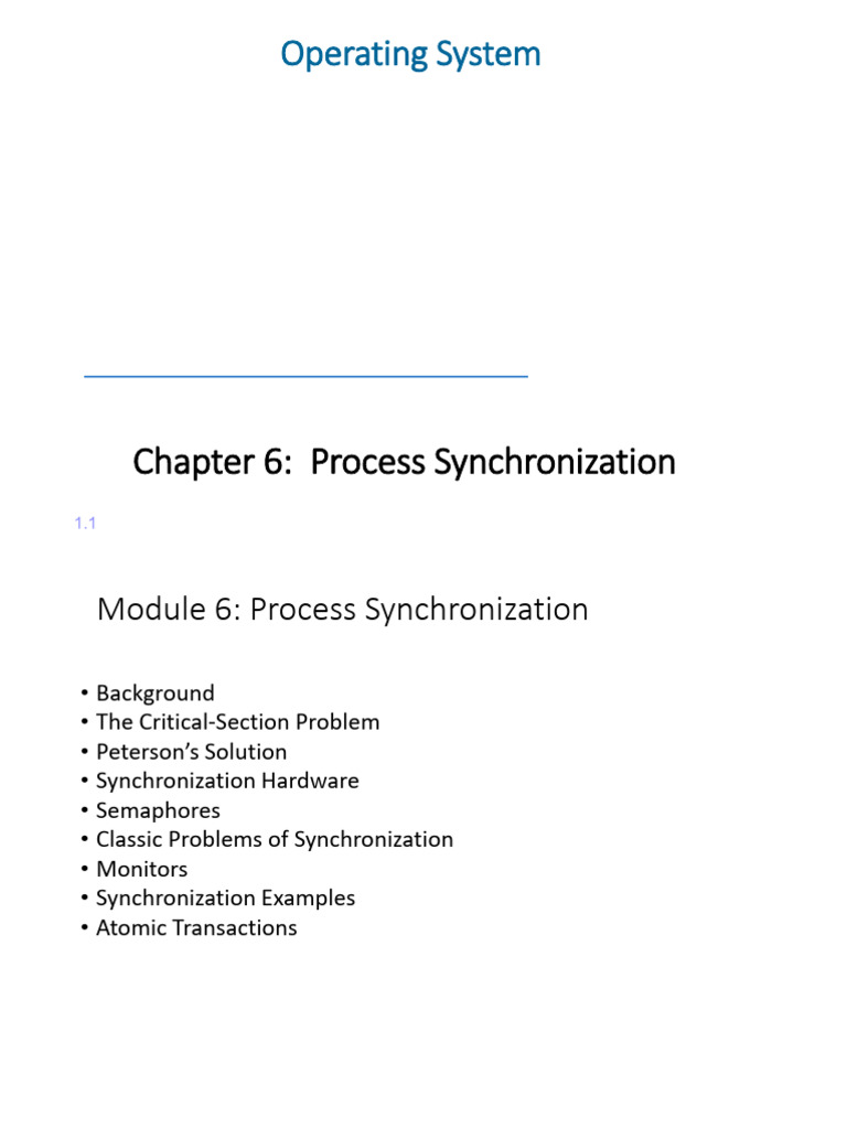 000 Lecture 7 Process Synchronization Pdf Thread Computing Computing