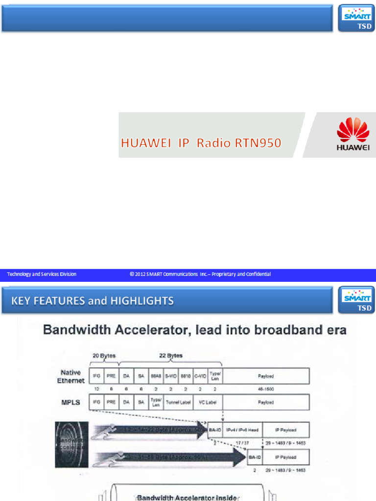 Huawei IP Radio RTN950 | PDF