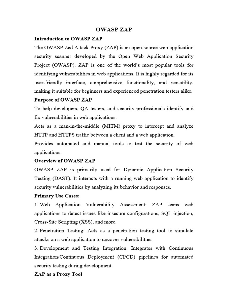 Vulnerability Assessment Practical 2 (OWASPZAP) | PDF | World Wide Web ...