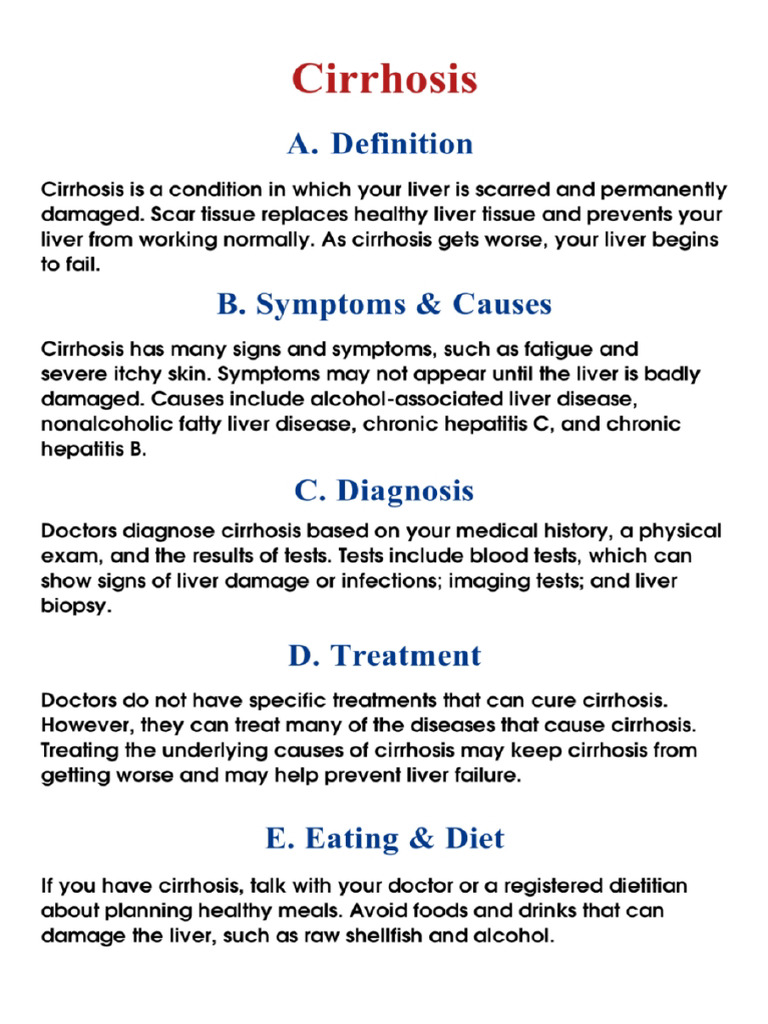 Cirrhosis | PDF