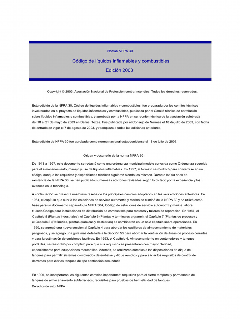 Nfpa 30 | PDF | Presión | Destilación