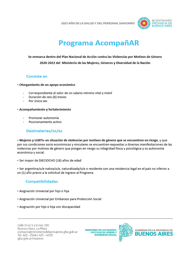 Gacetilla Acompañar | PDF | Economias