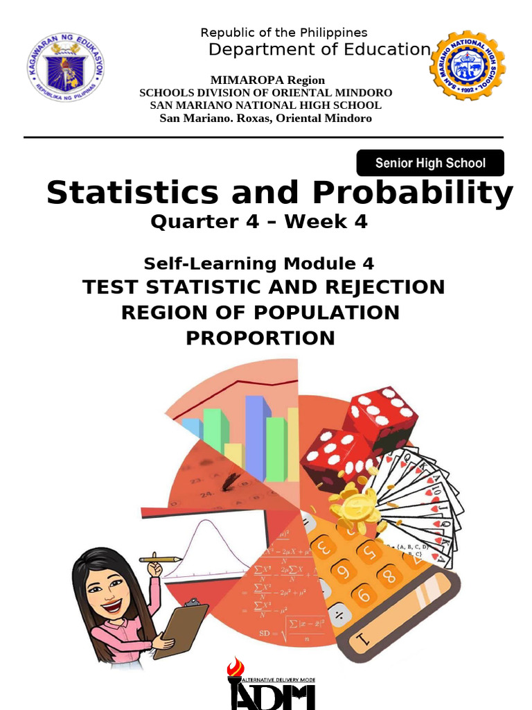 Week 4 Modular Pdf Statistical Hypothesis Testing Statistics