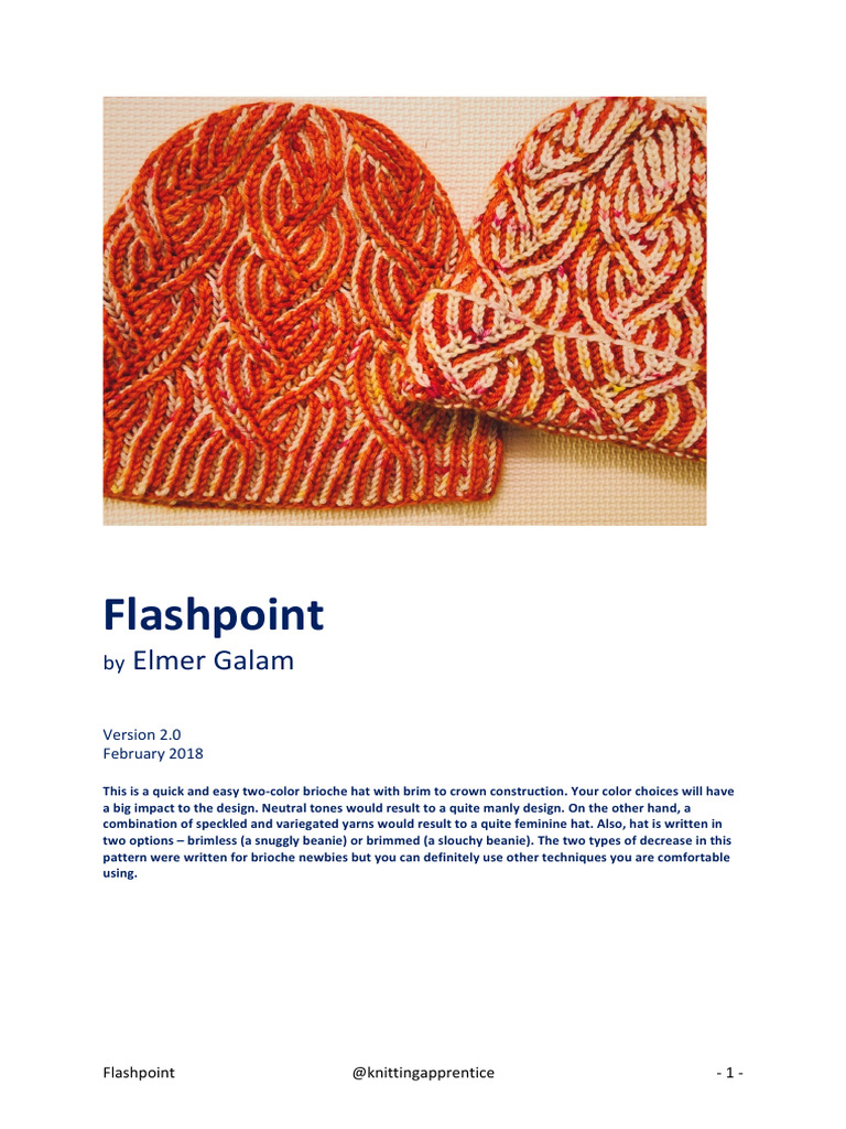 Flashpoint_Ver2.0 | PDF | Needlework | Hat