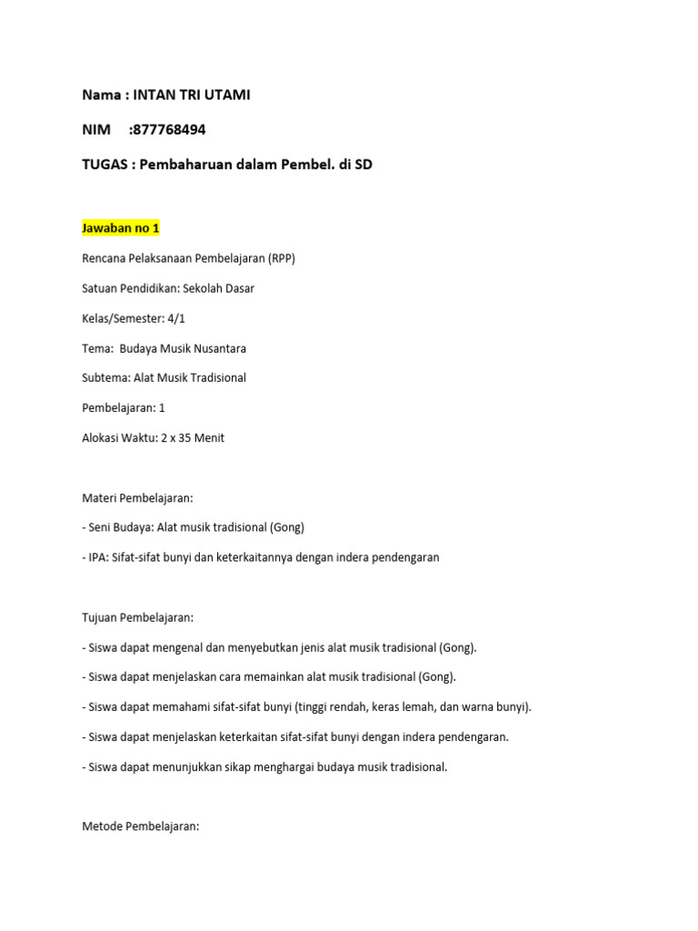 Intan Tri Utami -1 | PDF