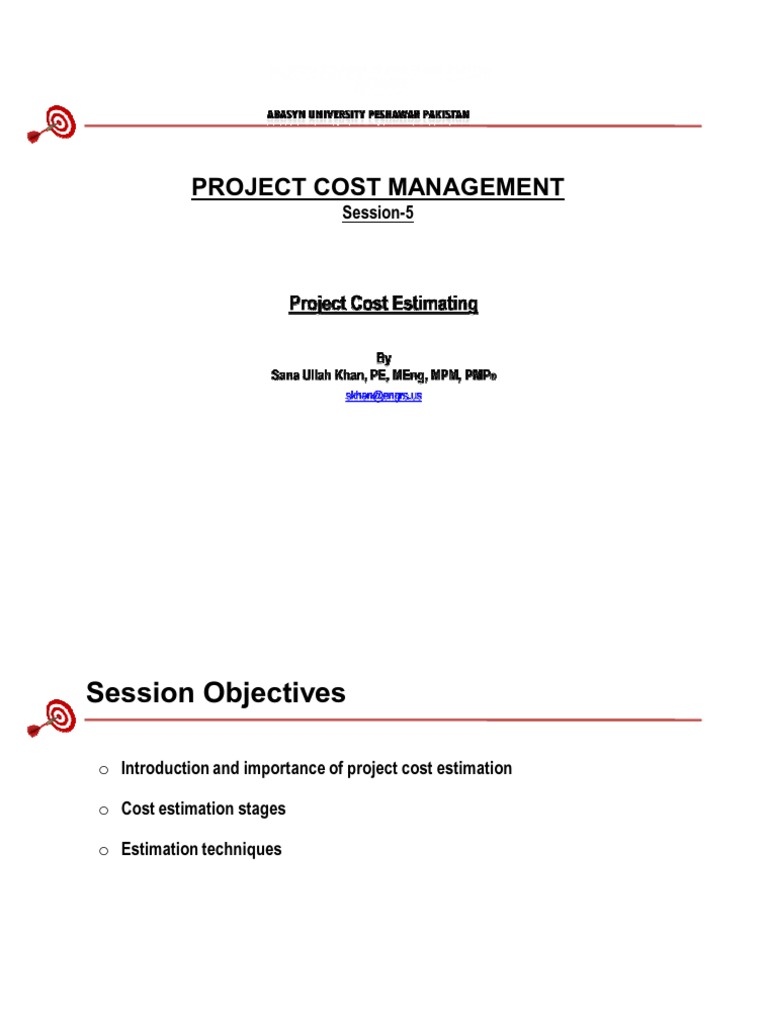 5 - Project Cost Estimating | PDF