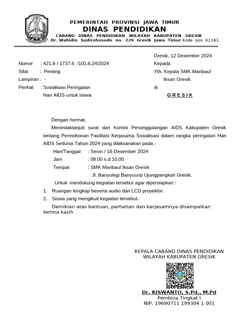 Pinjam tempat dan siswa smk manbaul iksan ujungpangkah | PDF