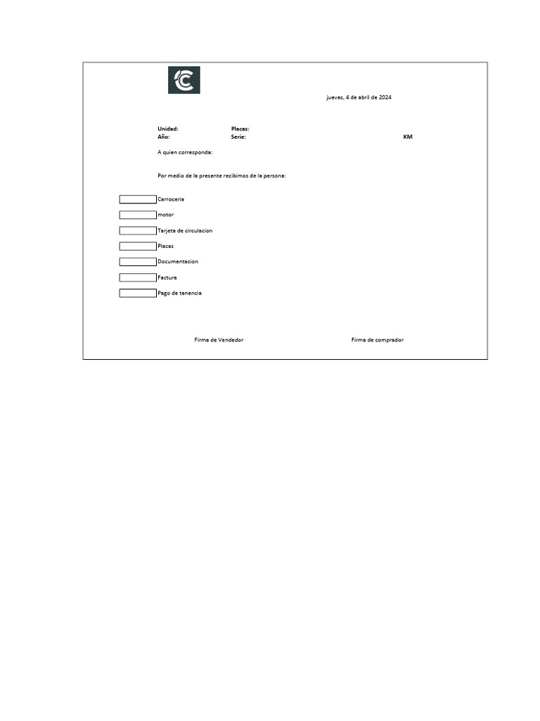 Check de Compra | PDF