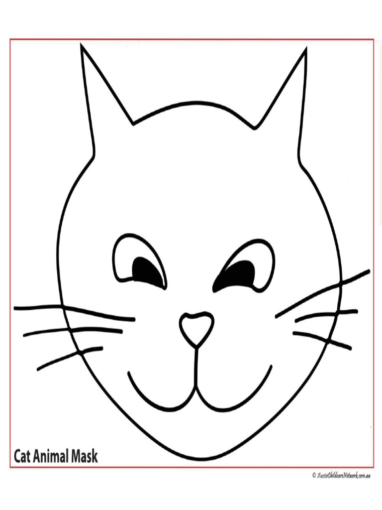 Animal Face Masks Cat | PDF