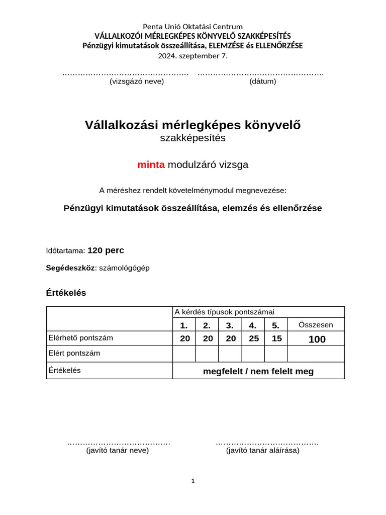PKÖEE VMK 2023.09.07 Megoldás 1725701669 | PDF