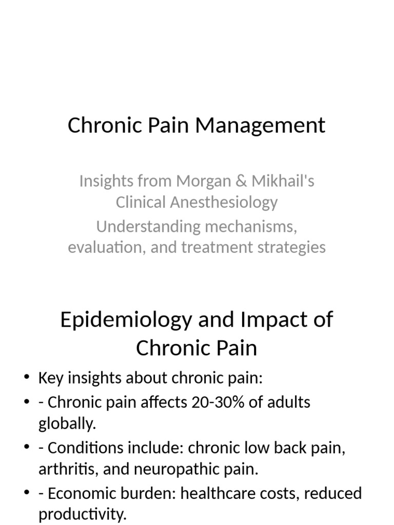 Chronic Pain Management Guide | PDF | Pain Management | Pain