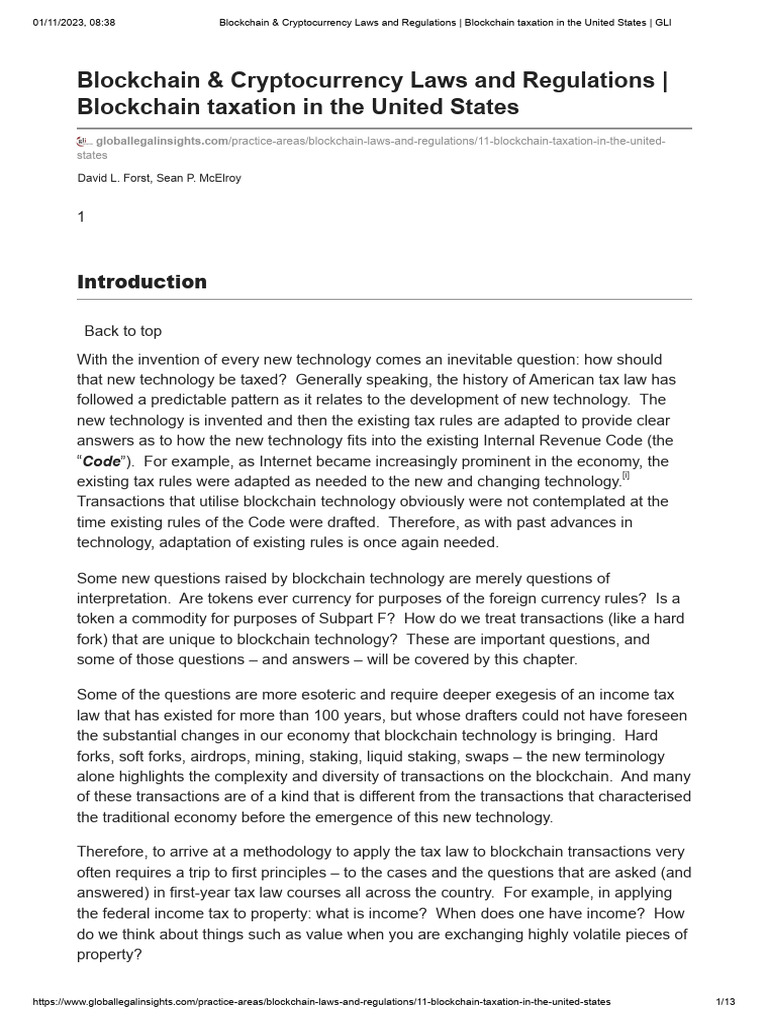 Blockchain Taxation in The United States | PDF | Currency | Cryptocurrency