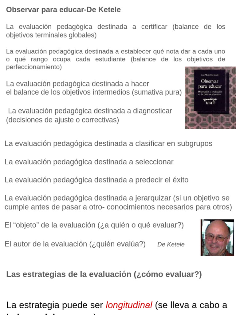 De Ketele | PDF | Evaluación | Cognición