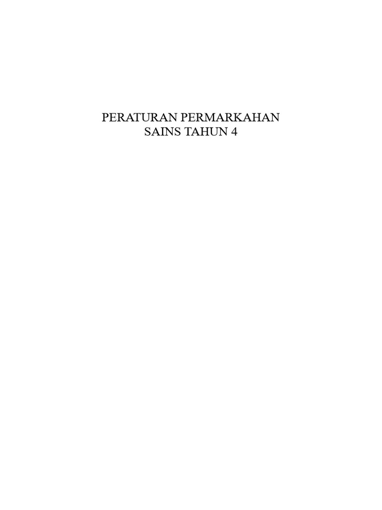 Skema Uasa Sains T4 2024 | PDF