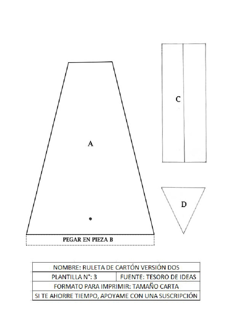 Plantilla N°3 Ruleta Versión Dos | PDF
