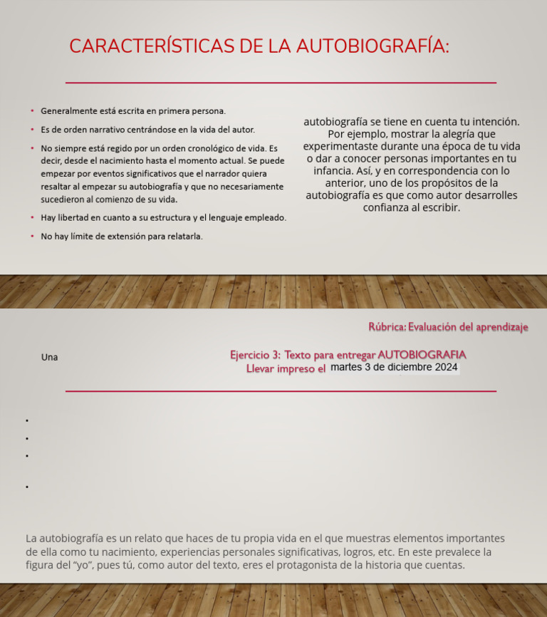 Autobiografía | PDF