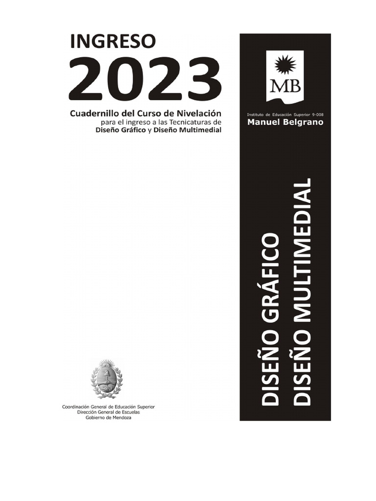 Cuadernillo DGráficoDMultim Ingreso 2023 | PDF | Diseño | Comunicación