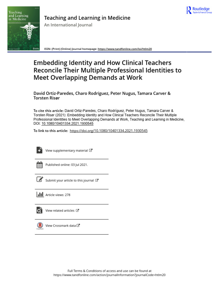 Ortiz-paredes-2021-Embedding-identity-and-how-clinical | PDF ...