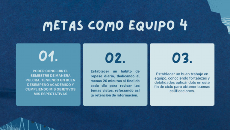 Metas Como Equipo 4 | PDF