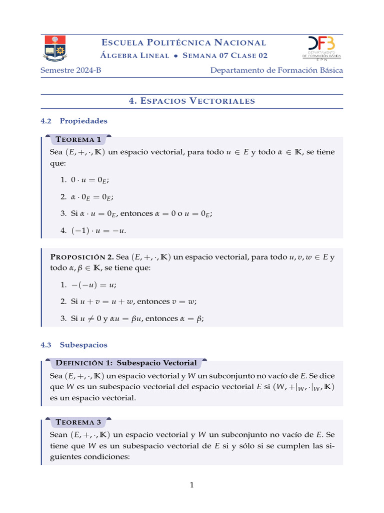 Clase 2 | PDF | Espacio vectorial | Vector Euclidiano