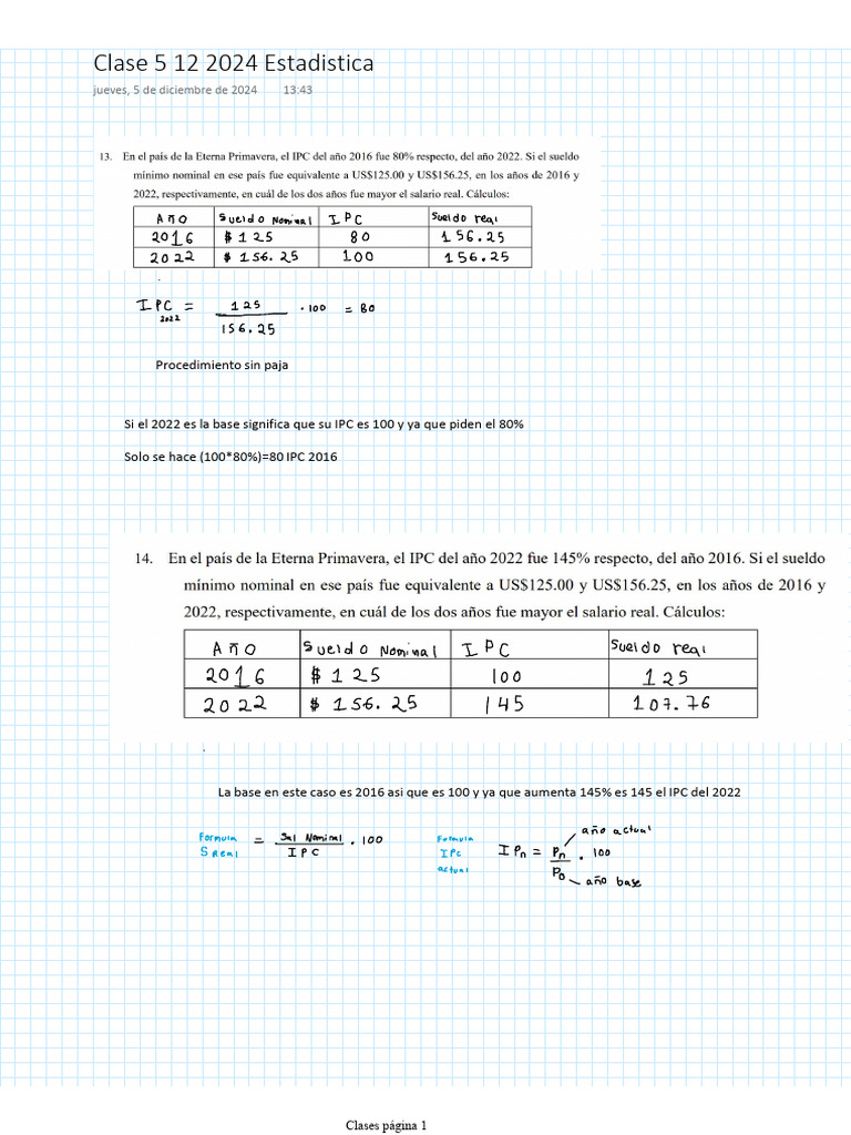 Ejercicio estadistica II | PDF