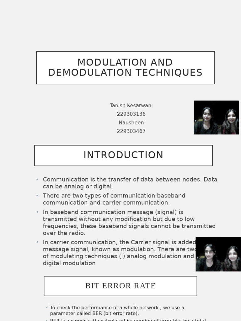 Modulation And Demodulation Techniques 1 Pdf Modulation Frequency
