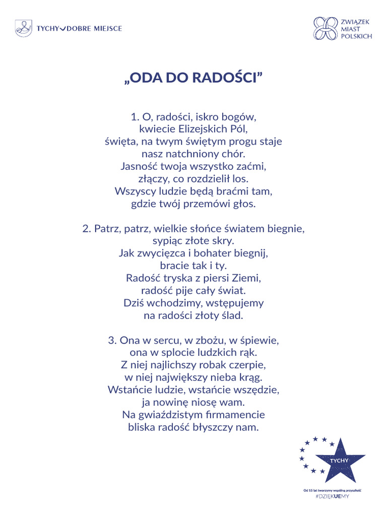 Oda Do Radosci | PDF