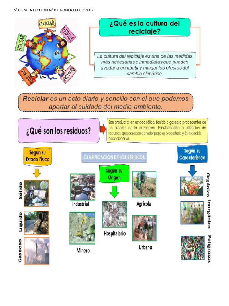Lección 07 de Ciencia 6° Grado | PDF