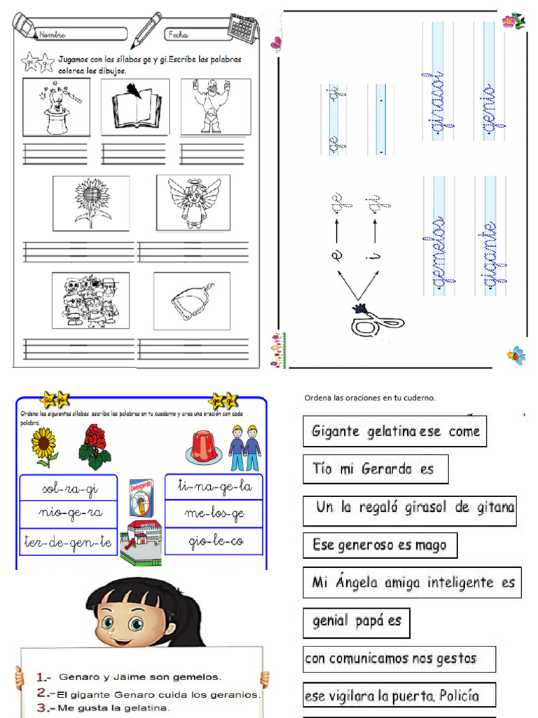 Fichas de La Ge-Gi | PDF