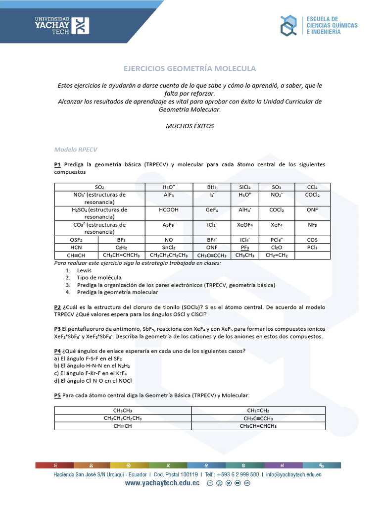 UC2_1_GM_Ejercicios | PDF | Moléculas | Polaridad química