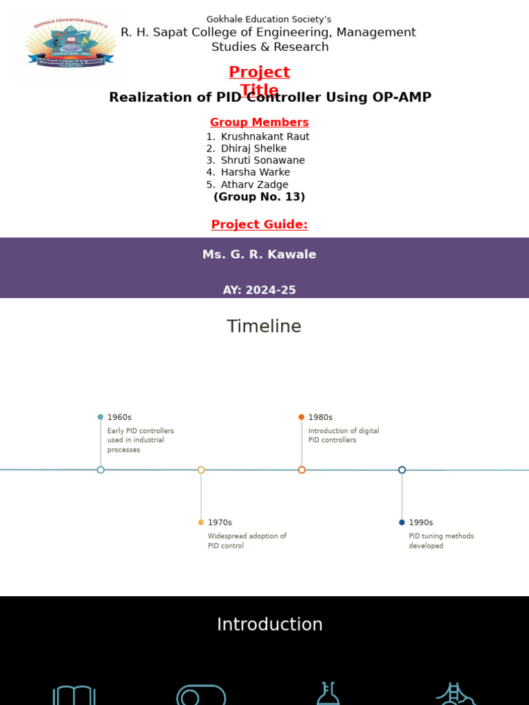 Realization of PID Controller Using OPAMP-final | PDF | Operational Amplifier | Control Theory