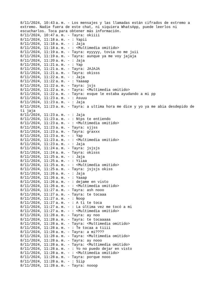 Chat De Whatsapp Con Tayra Pdf