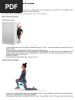 Itb Syndrome Exercises Handout | PDF | Anatomical Terms Of Motion ...