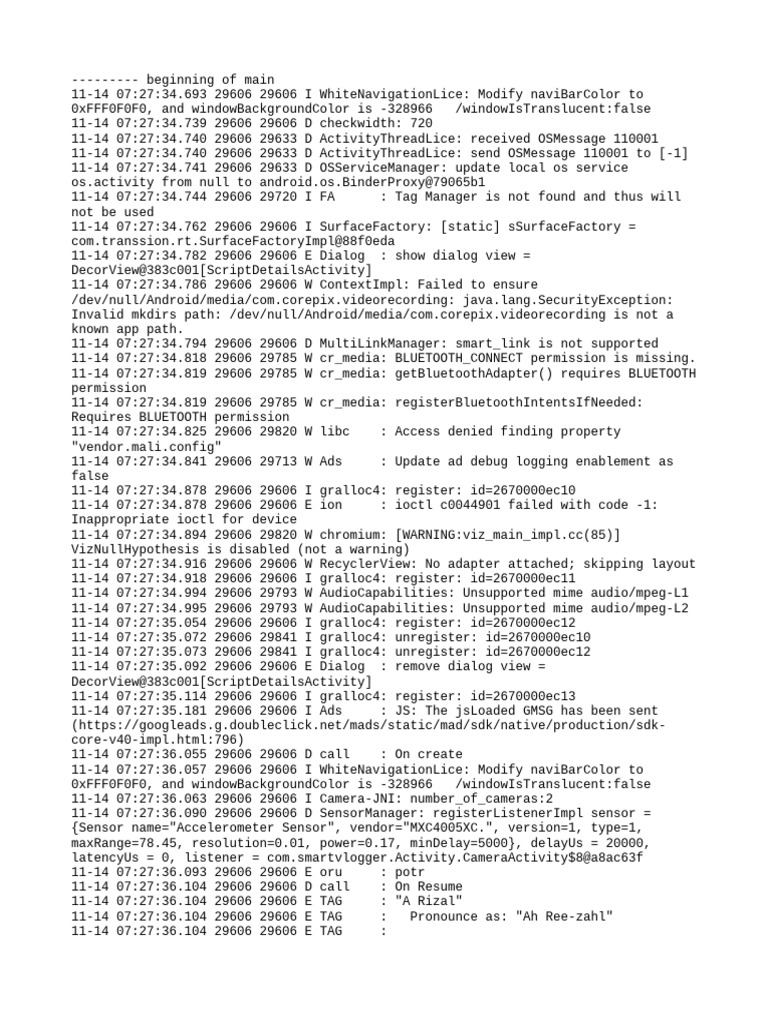 logcat_1731540454661 | PDF | Data Compression | Computing