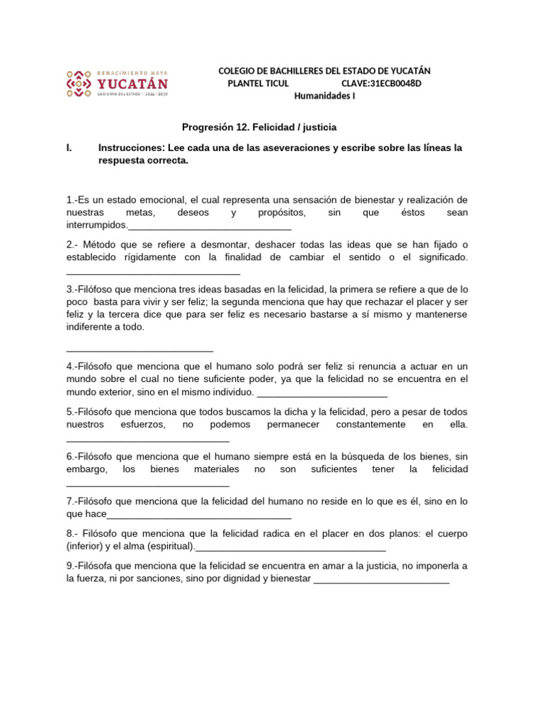 Progresión 12. Actividad de Repaso | PDF