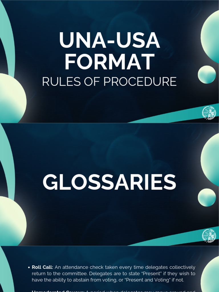 (Simun 2024) General Assemblies - Rules of Procedure | PDF | Committee | Supermajority