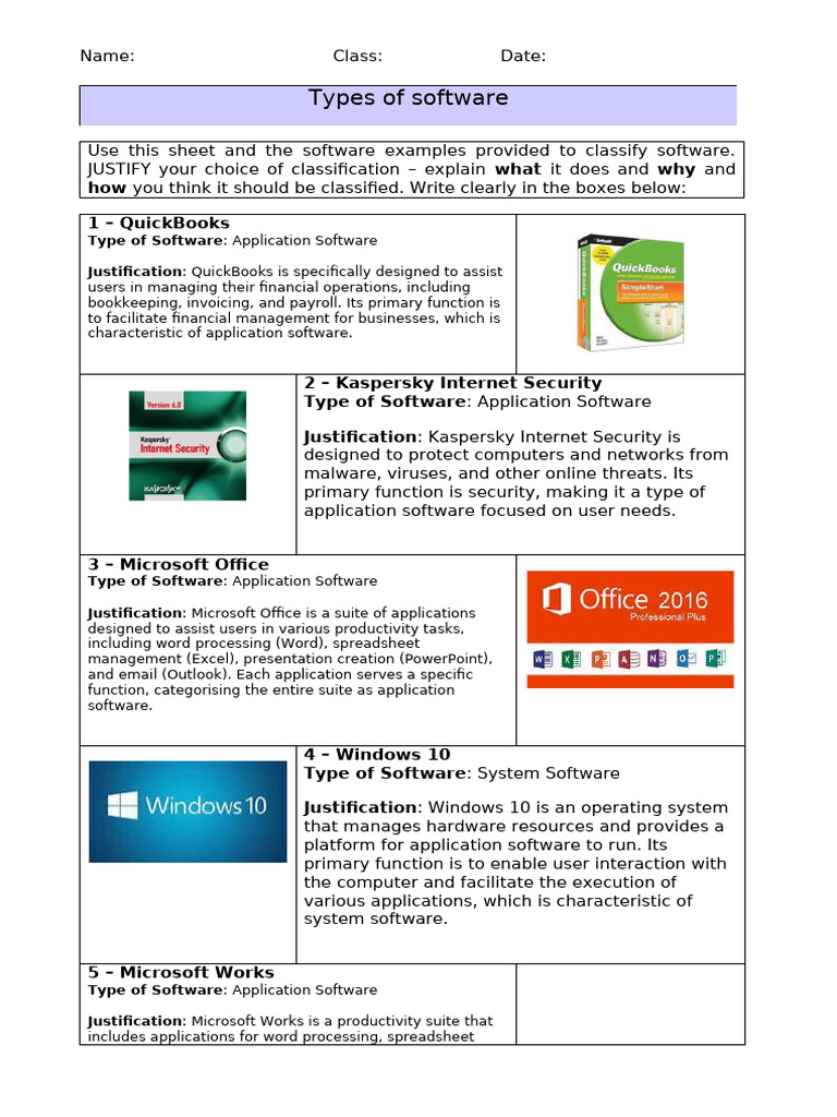 Types of Software Task | PDF | Application Software | Software