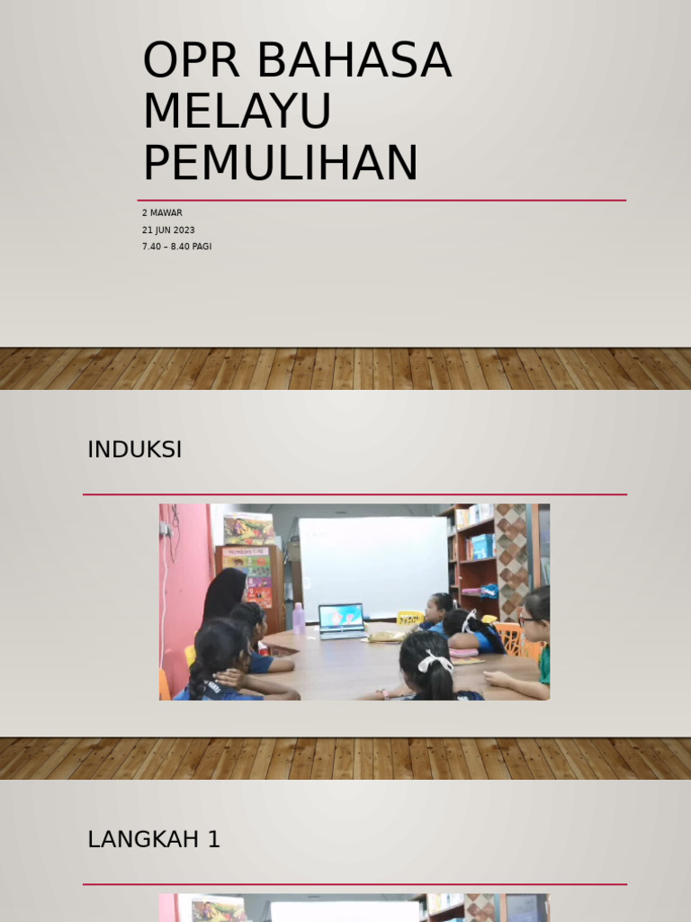 OPR Bahasa Melayu Pemulihan | PDF